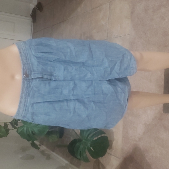 Banana Republic | Skirts | Banana Republic 4 Gauzy Cotton Denim Skirt ...